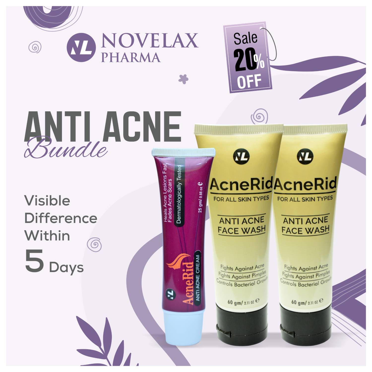 Anti Acne Bundle in Pakistan – Novelax Pharma